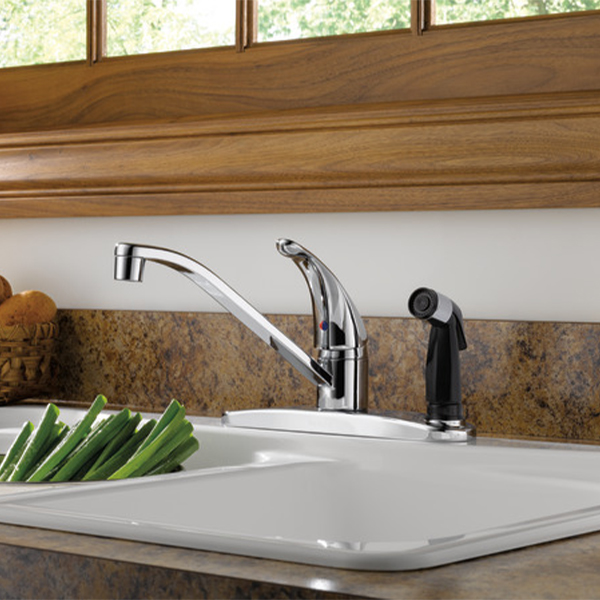 Peerless Single Handle Kitchen Faucet with Sprayer – General Housing ...